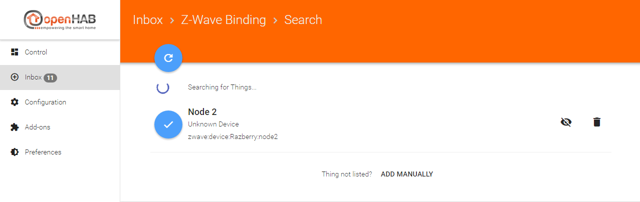 Smart Home openHAB 2 Z-Wave integration and configuration