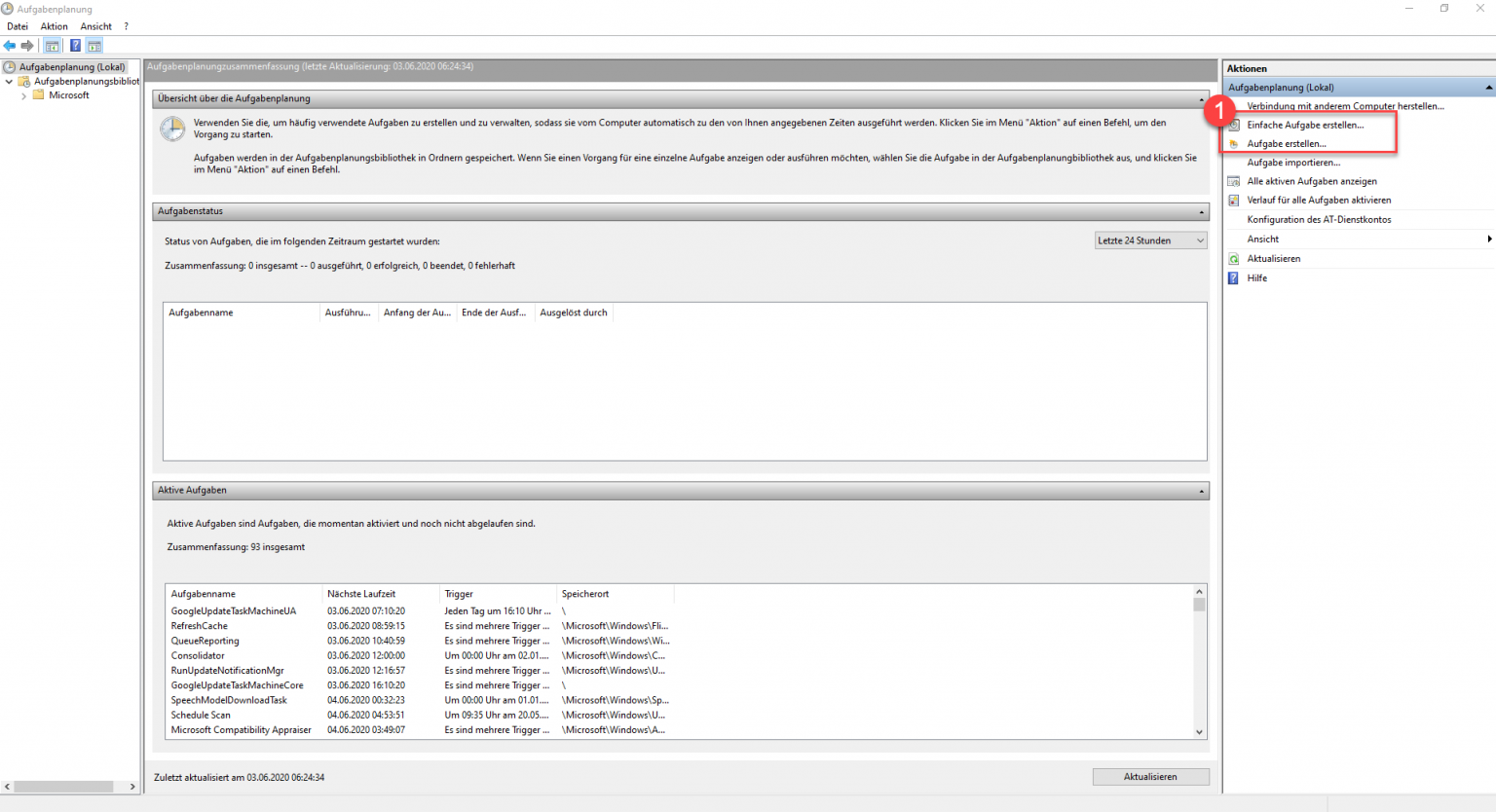Programm als Windows Dienst / Windows Service starten