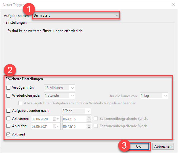 Programm als Windows Dienst / Windows Service starten