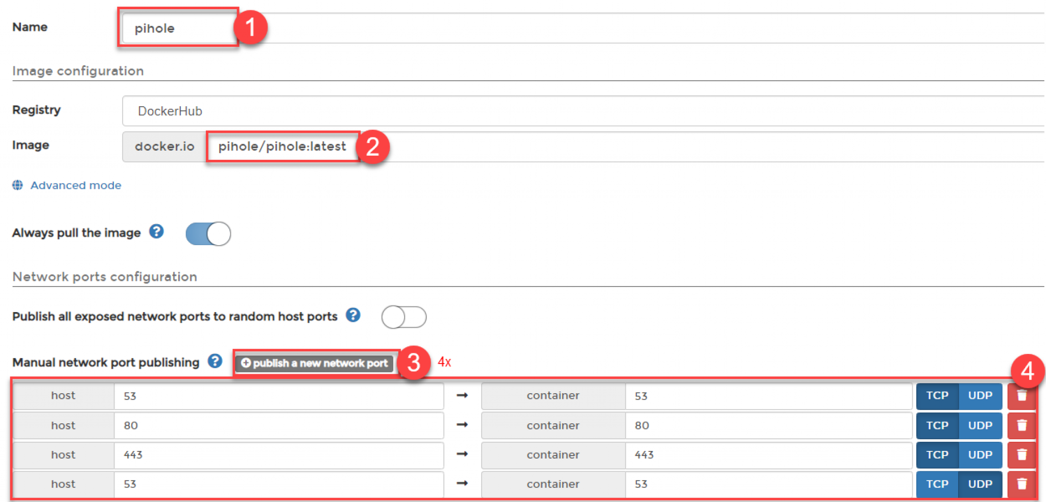 Pi-Hole Docker Installation mit Portainer